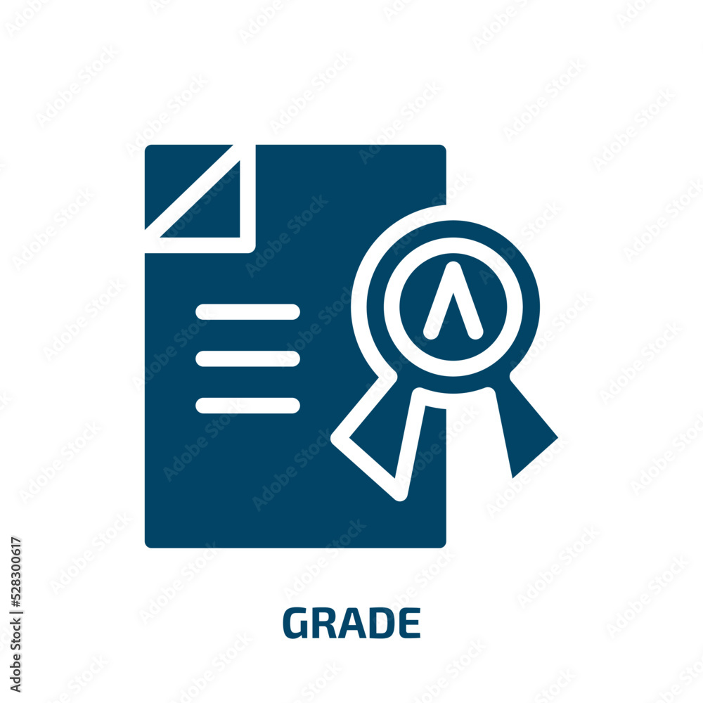 grade vector icon. grade, education, school filled icons from flat back ...