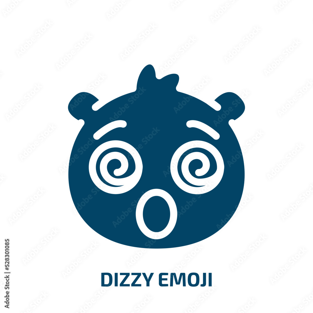 dizzy emoji vector icon. dizzy emoji, dizzy, expression filled icons ...
