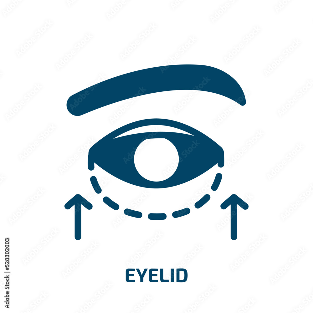 eyelid vector icon. eyelid, eye, beauty filled icons from flat plastic ...