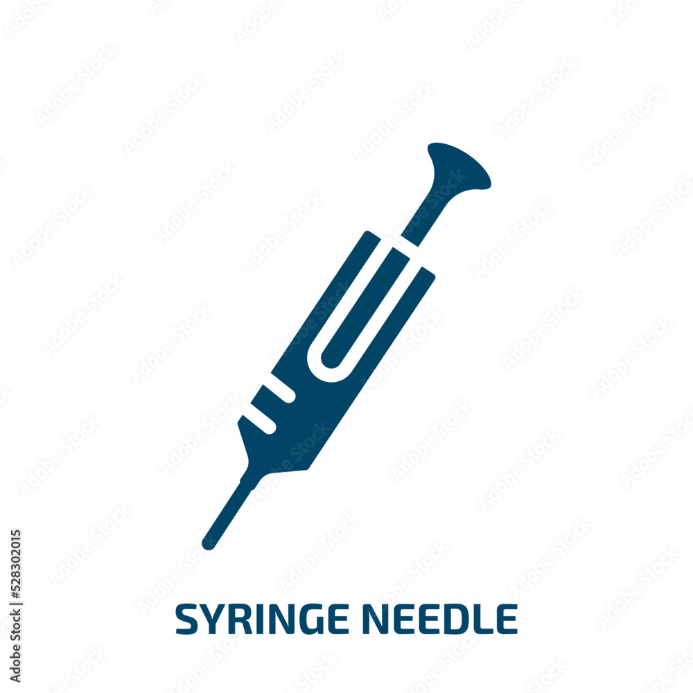 syringe needle vector icon. syringe needle, medical, drug filled icons ...