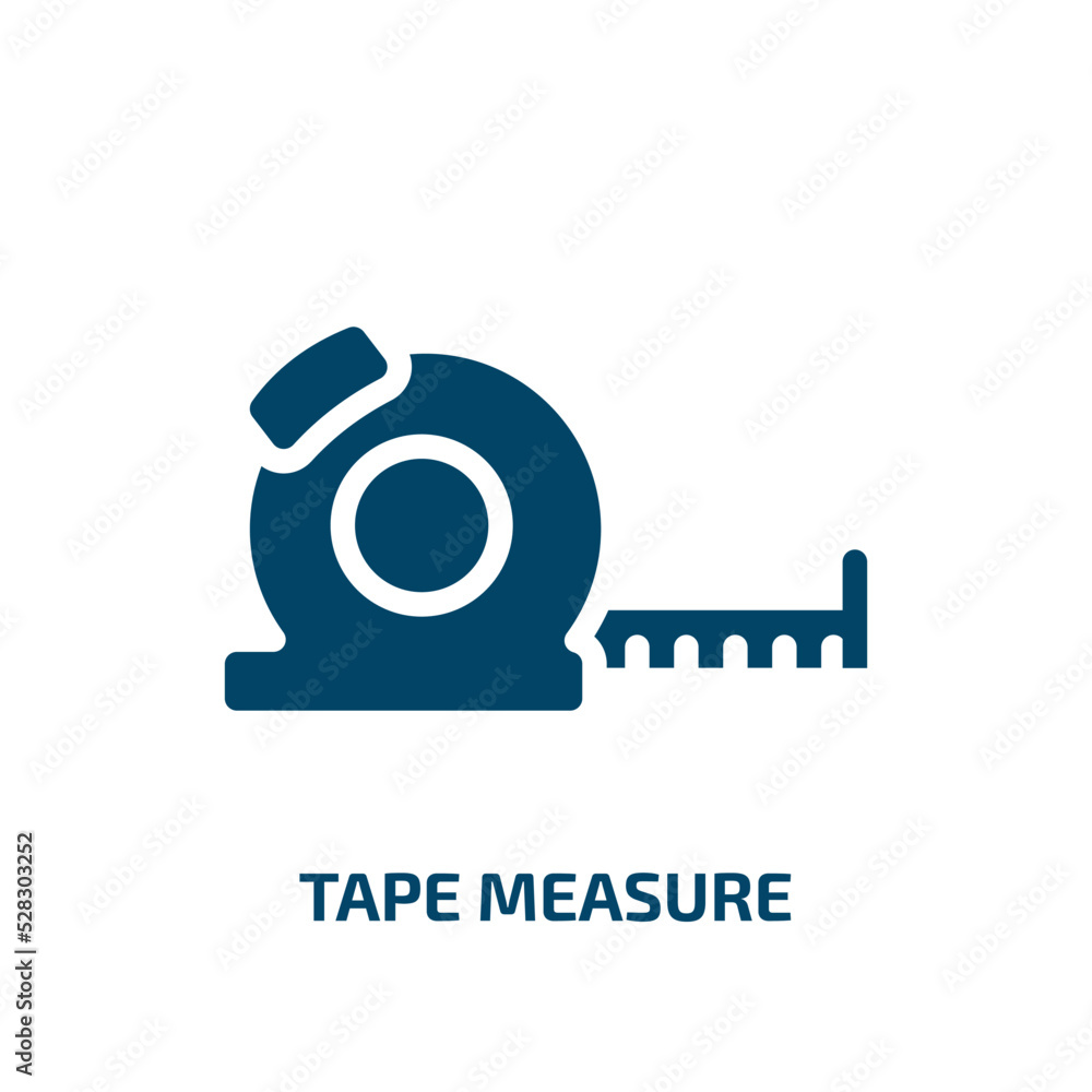tape measure vector icon. tape measure, 1, tape filled icons from flat ...