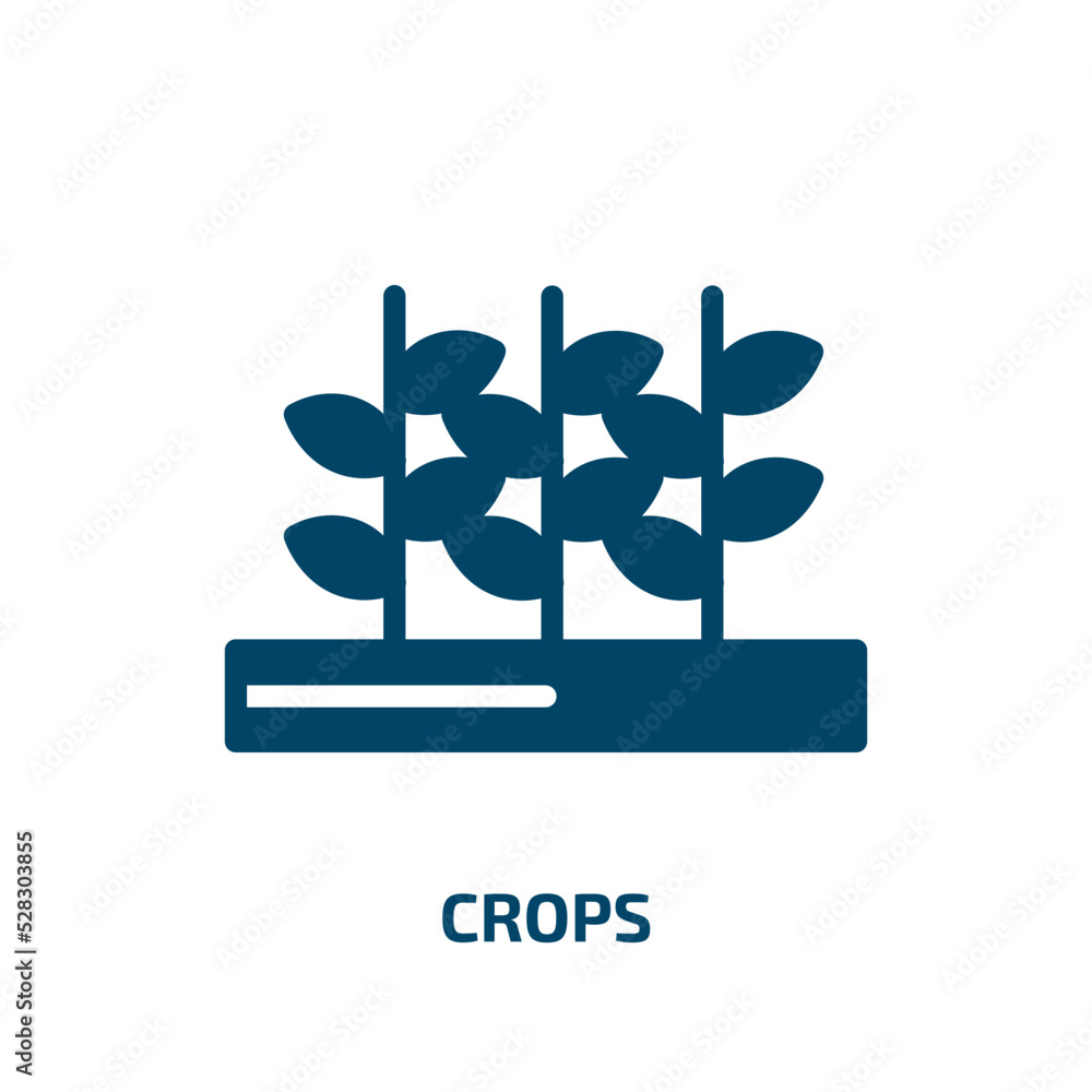 crops vector icon. crops, farm, crop filled icons from flat season ...