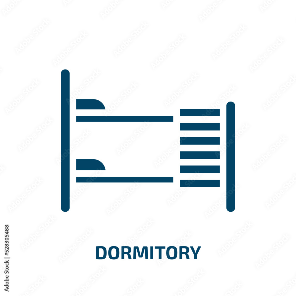 dormitory vector icon. dormitory, house, home filled icons from flat ...