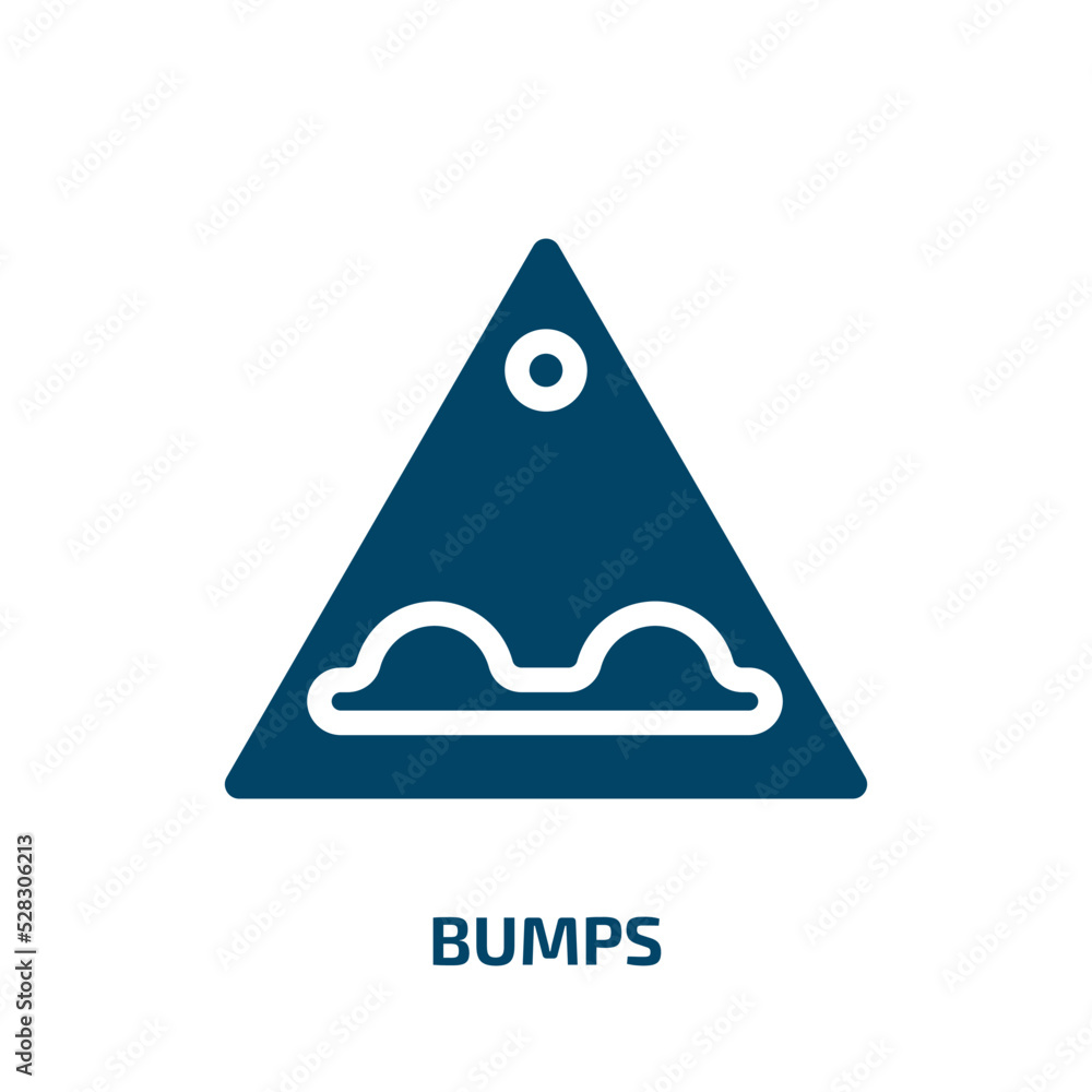 bumps vector icon. bumps, bump, human filled icons from flat traffic ...