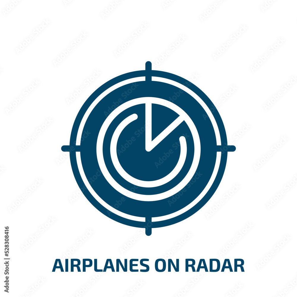 airplanes on radar vector icon. airplanes on radar, radar, airplane ...
