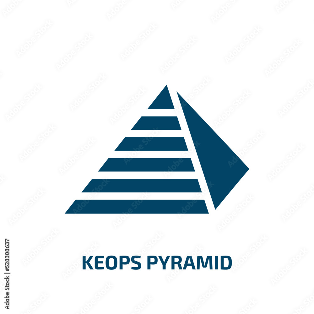 keops pyramid vector icon. keops pyramid, vector, graphic filled icons ...