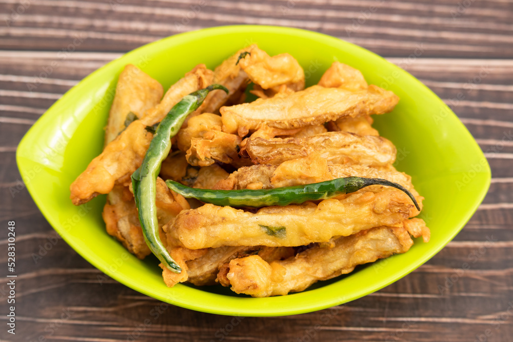 Indian Street Food Sliced Crispy Fried Potato Wedges Also Called Aloo ...