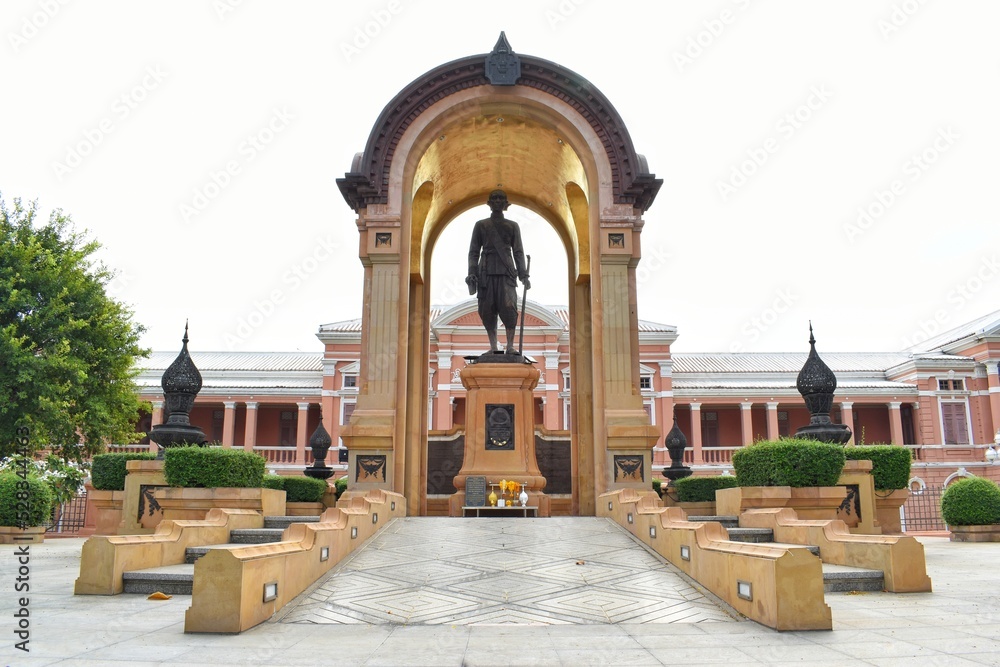 King Rama IV Monument (King Mongkut) located in front of Saranrom Royal ...