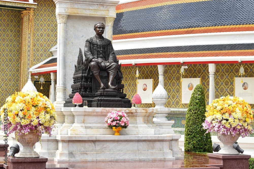 Monument of King Chulalongkorn also known as King Rama V. Located on ...