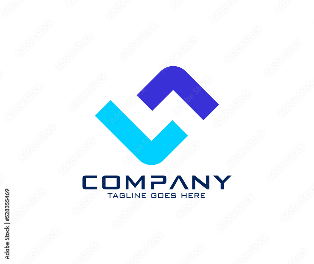 Modern check mark letter s logo design Stock Vector | Adobe Stock