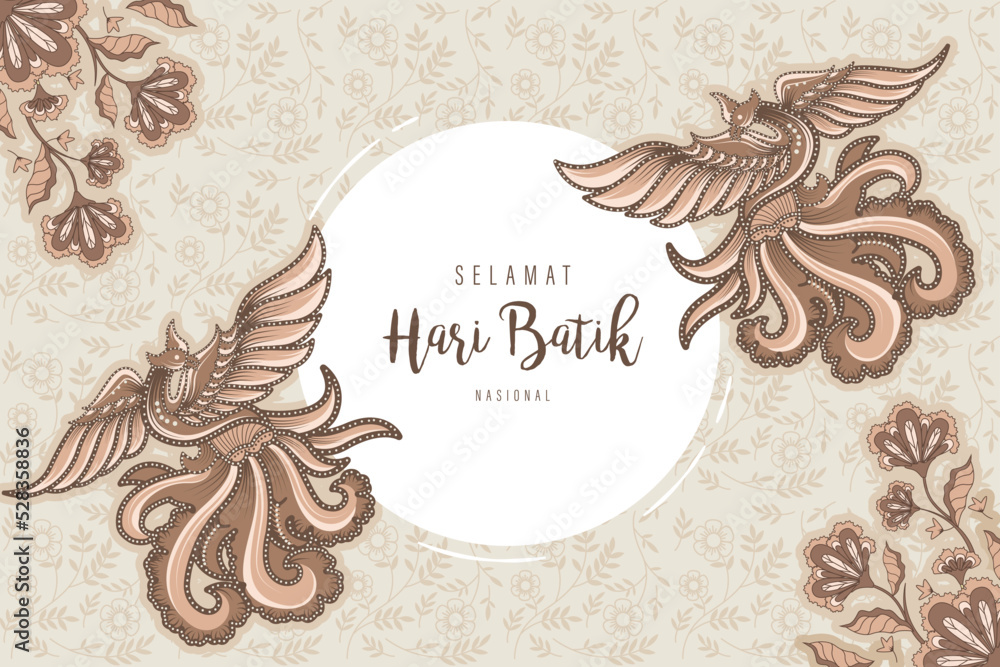 Traditional Batik Pattern from Indonesia Vector Illustration. Batik ...
