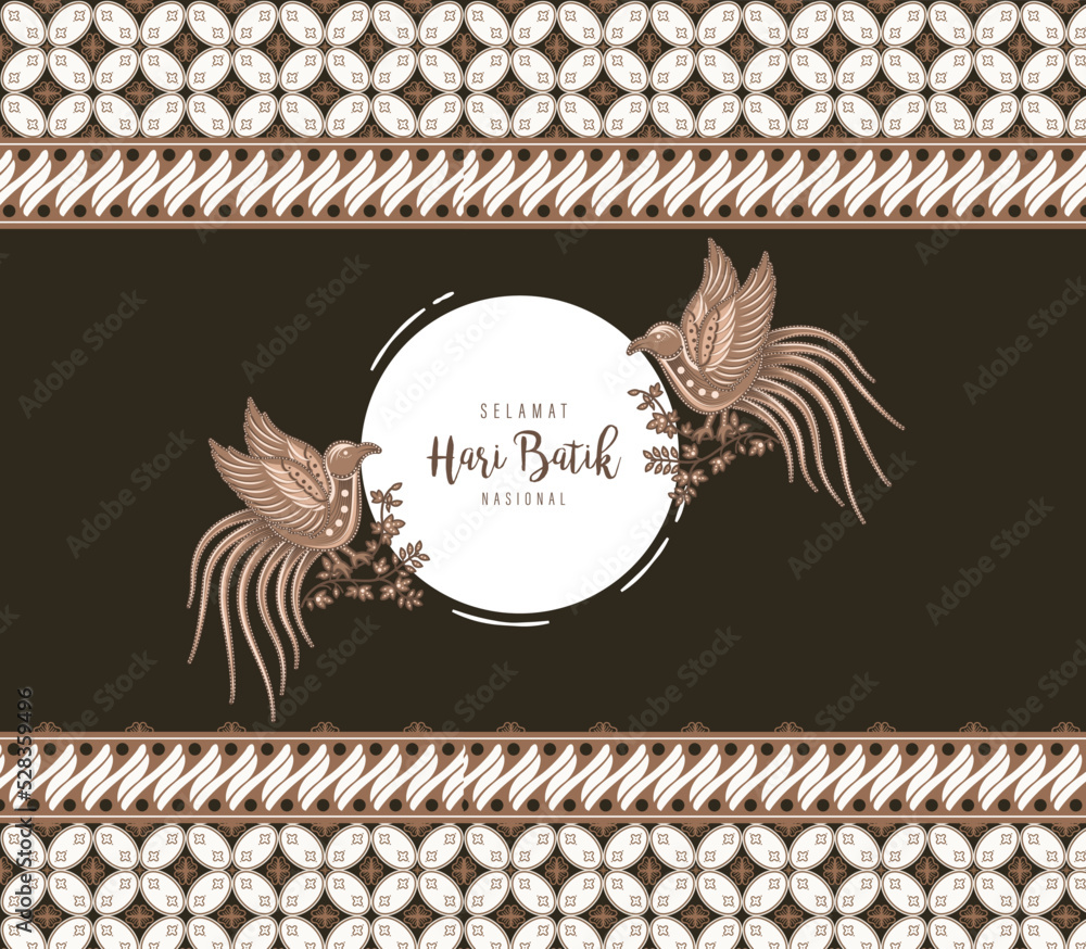 Traditional Batik Pattern from Indonesia Vector Illustration. Batik ...