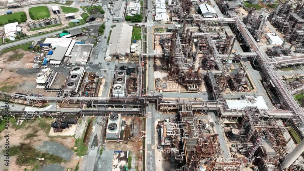 Oil Refinery Gas Chemical Equipment Prodiction import export Concept ...