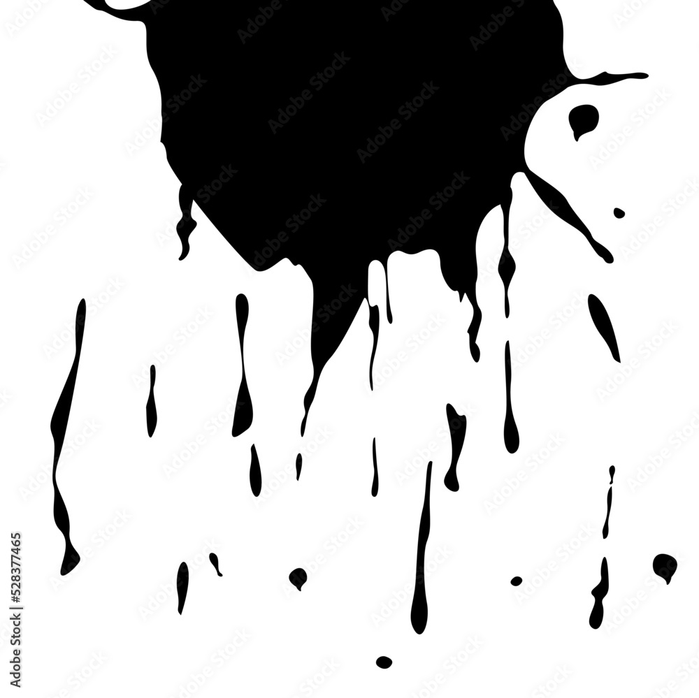 paint spray. paint splash. Ink drops and splashes. Blotter spots ...