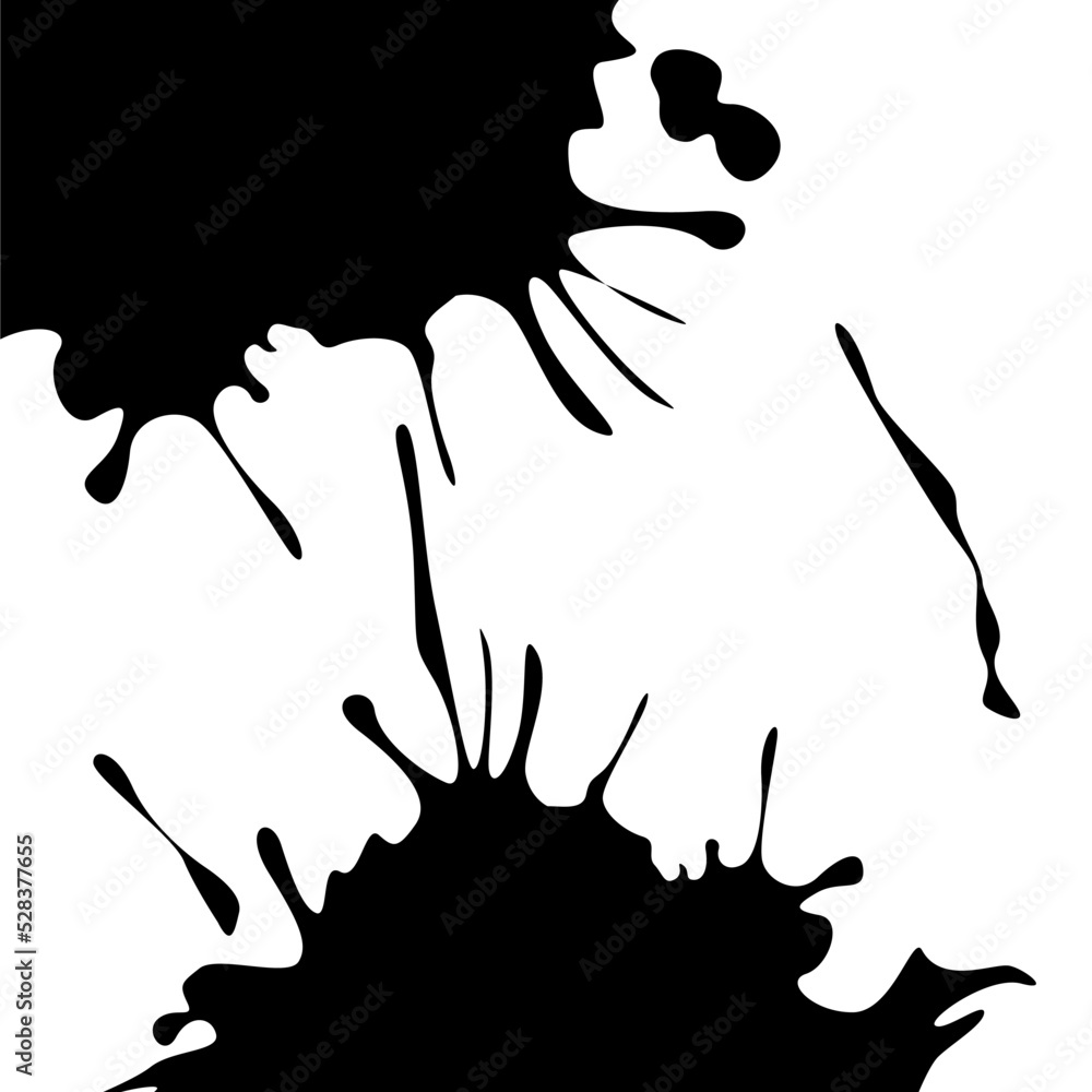 paint spray. paint splash. Ink drops and splashes. Blotter spots ...