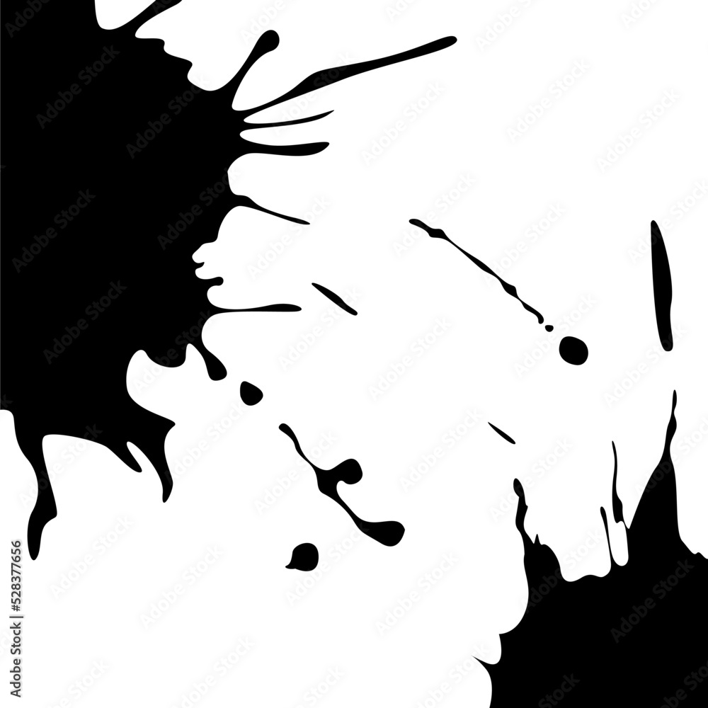 paint spray. paint splash. Ink drops and splashes. Blotter spots ...