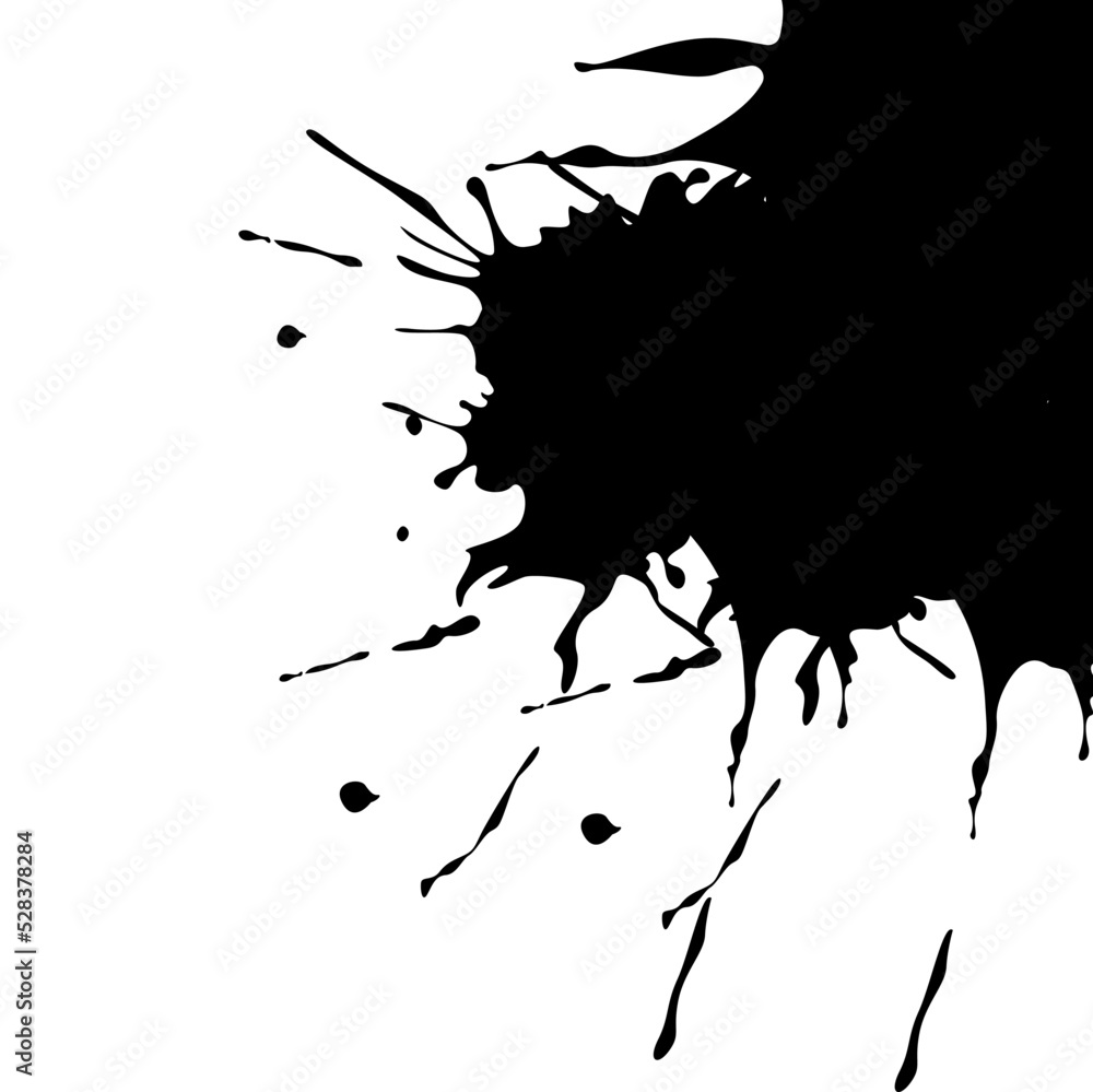 paint spray. paint splash. Ink drops and splashes. Blotter spots ...