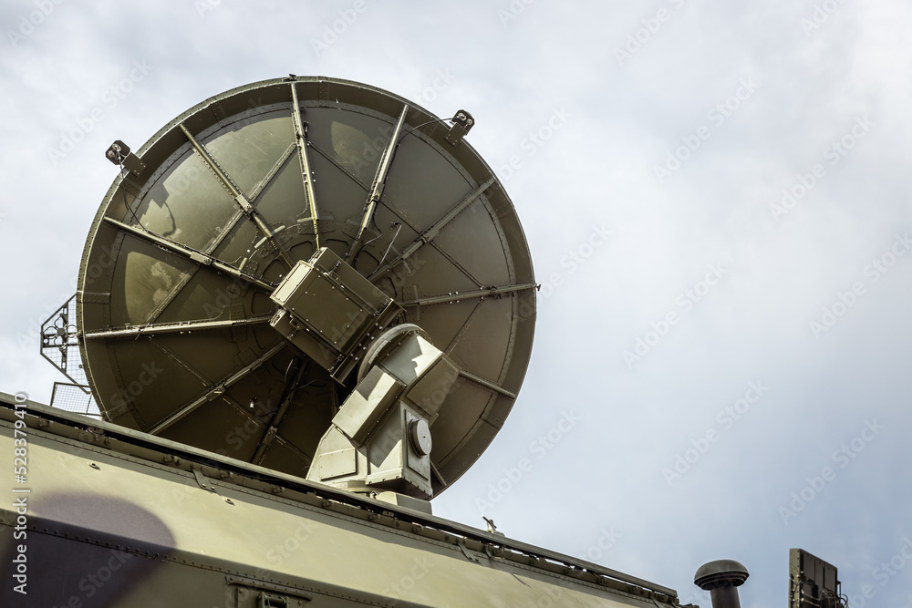 antennas radar detection station of the anti-aircraft missile system ...