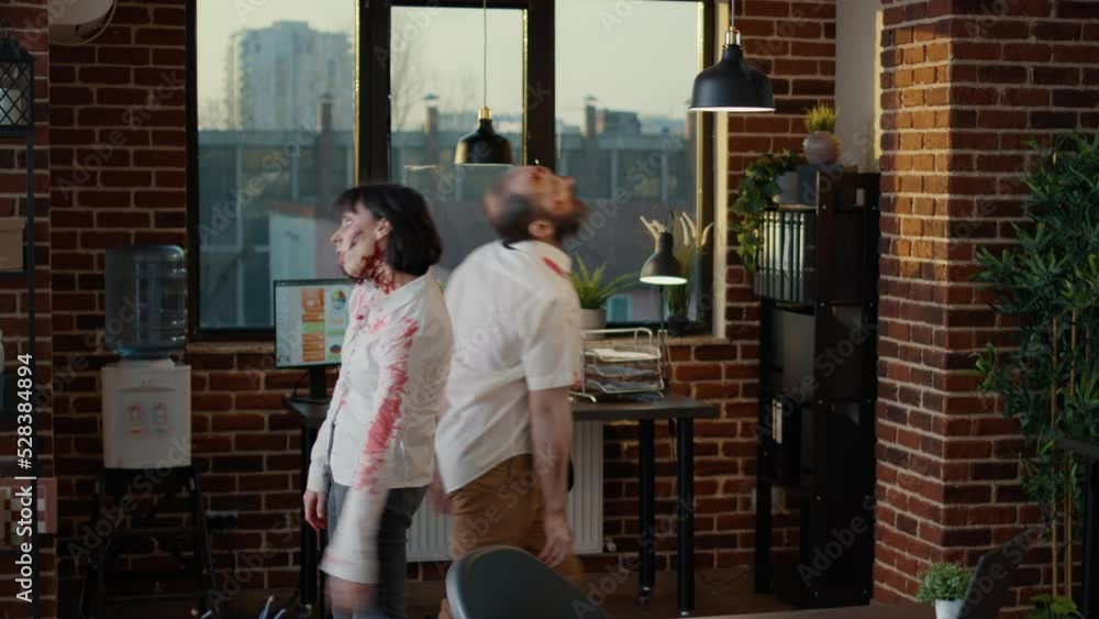 Brain dead creepy monsters wandering around workspace while searching ...