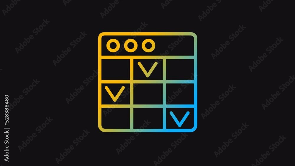 Animated schedule dark gradient icon. Prioritize work and goals. Tasks ... Animated schedule dark gradient icon. Prioritize work and goals. Tasks ...