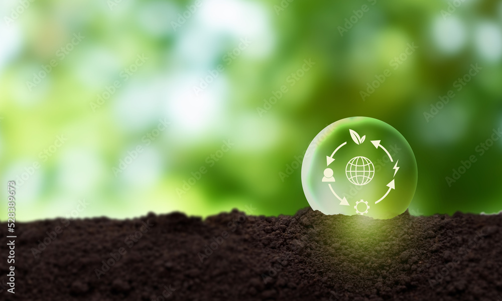 Circular economy concept. Sharing economy, recycle, sustainable ...