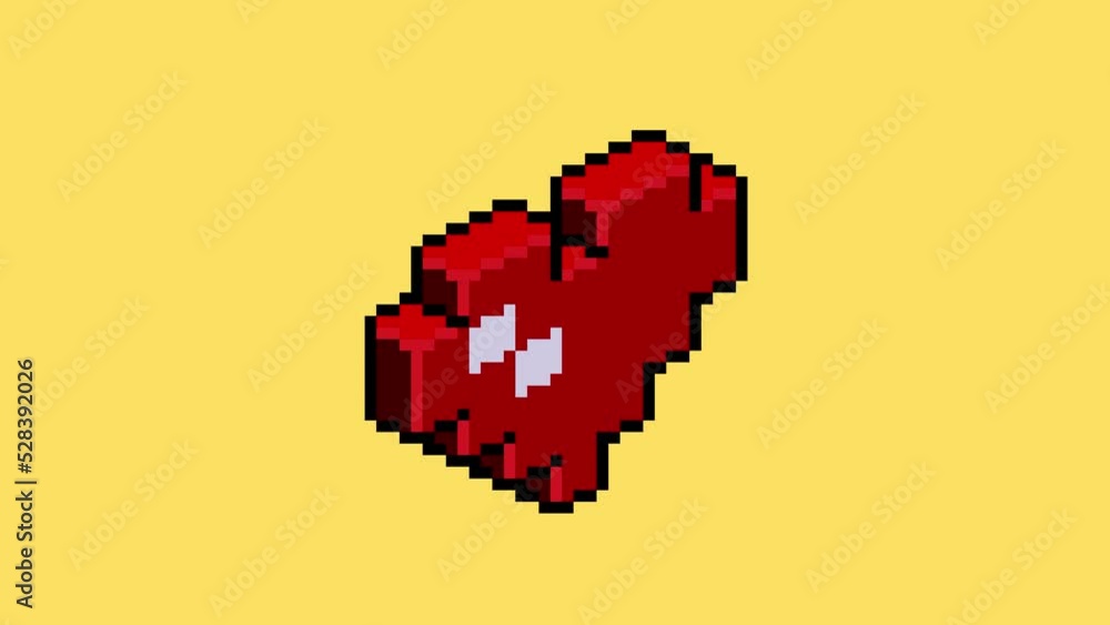 Retro looking exclamation and question marks pixel art animation ...