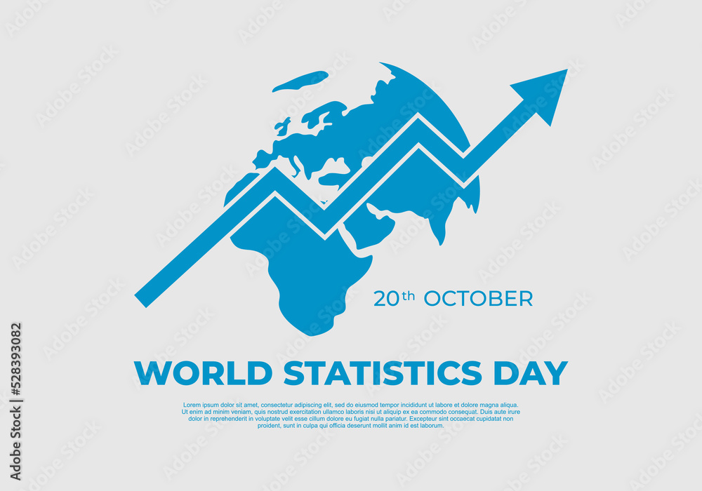 World Statistics Day Background With Earth Map And Graphics On October world-statistics-day-background-with-earth-map-and-graphics-on-october