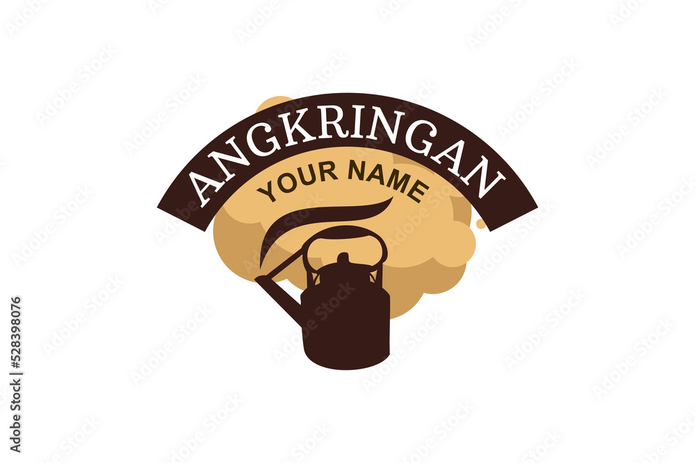 Vetor do Stock: Vector Illustration for Angkringan food stall logo ...