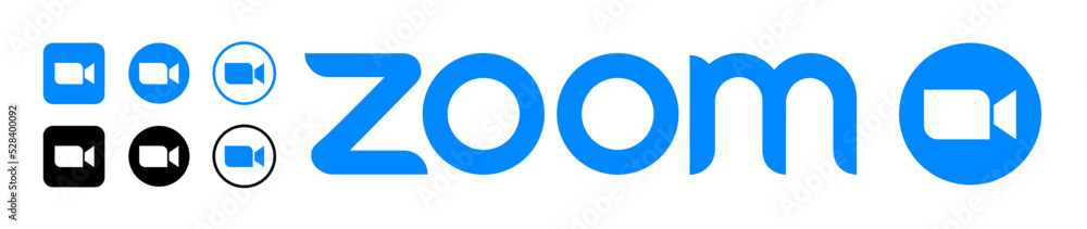 Zoom Video. Zoom camera icon - popular application for video ...