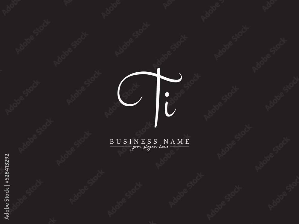 Alphabet TI Logo Letter, Creative Ti it Logo Icon For Business Stock ...