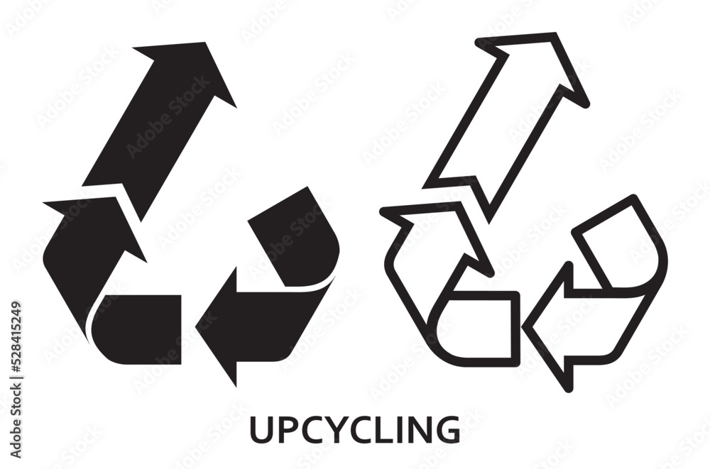 Upcycling Upcycle icon logo vector Stock Vector | Adobe Stock