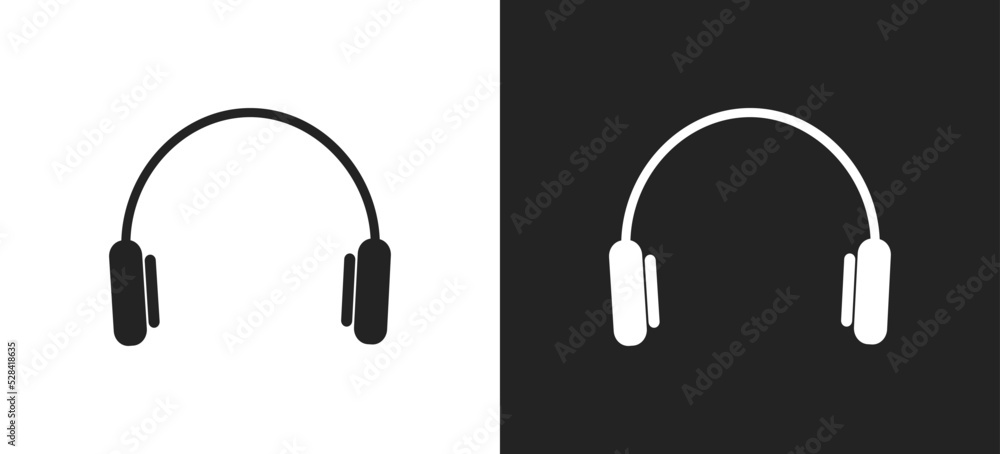 headphone icon, symbol, logo illustration, music symbol, icon vector ...