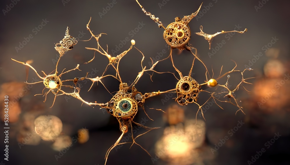 Artificial Brain Cells Transmitting Brain Waves Forming Human Nervous ...