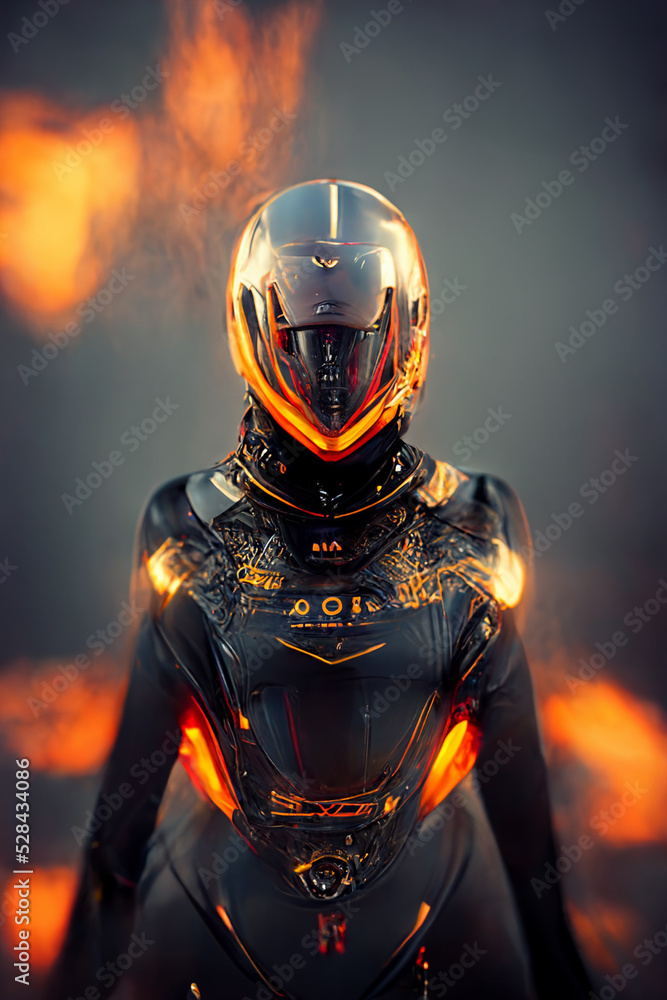 Futuristic Police Officer