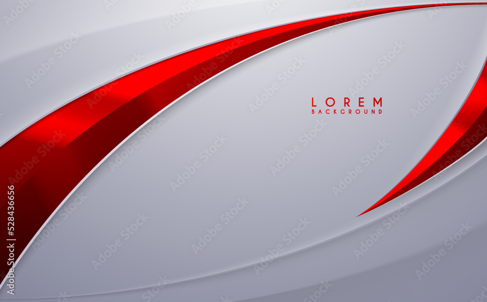 Abstract red and white geometric shapes background Stock Vector | Adobe ...