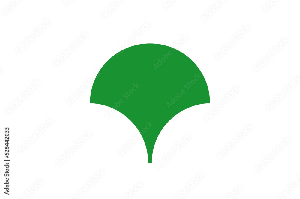 Flag of Tokyo city (Japan) - vector, Tokyo Metropolis, vivid green ...