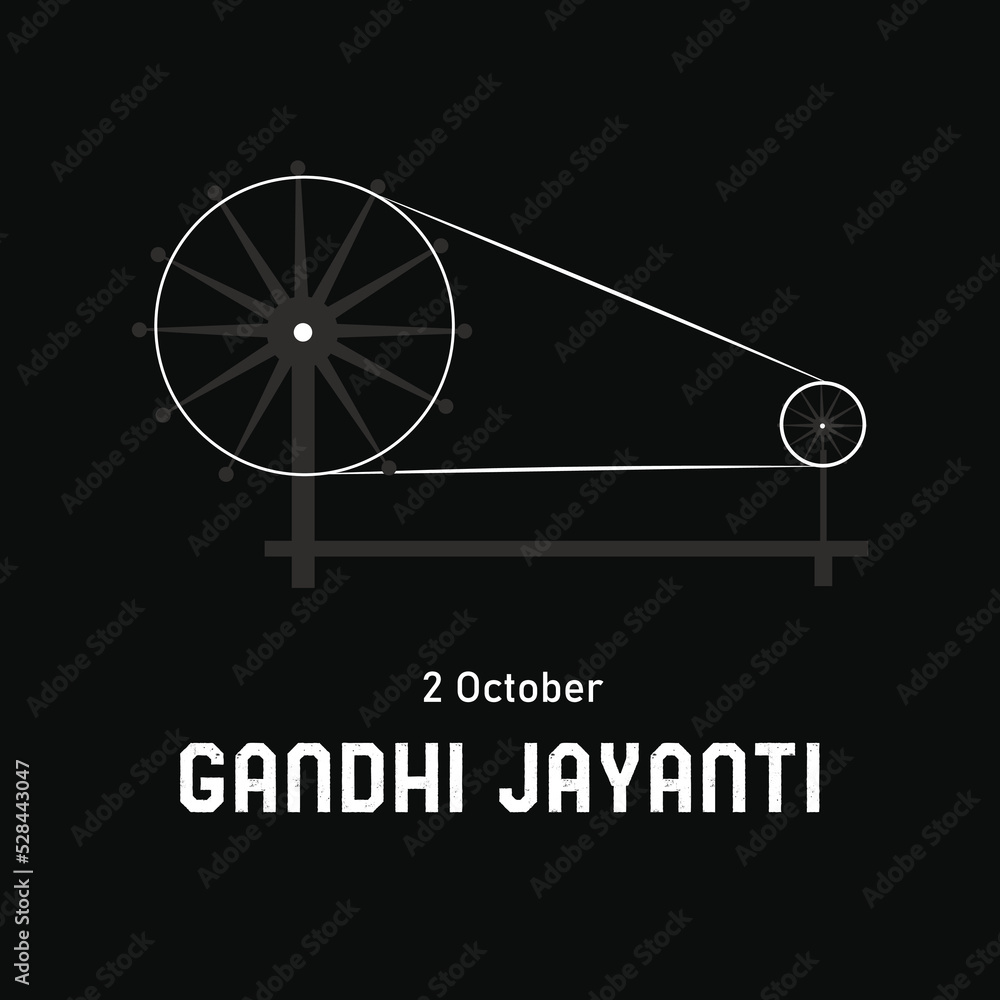 Vecteur Stock Vector illustration of Mahatma Gandhi jayanti 2nd October ...