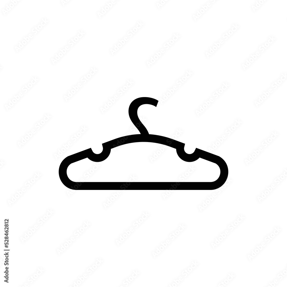 Vecteur Stock cloth hanger logo icon. Icons for coats, wardrobes and ...