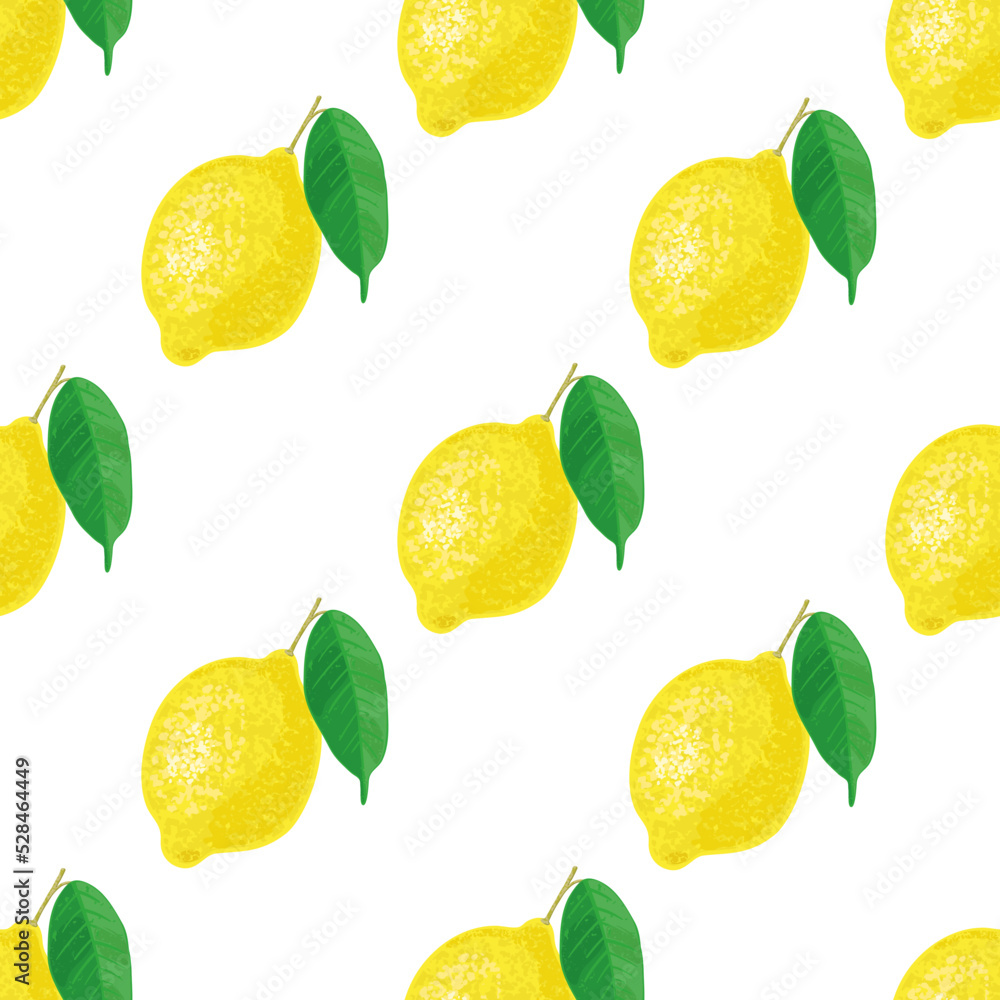 Vector modern seamless pattern with colorful hand draw illustration of ...