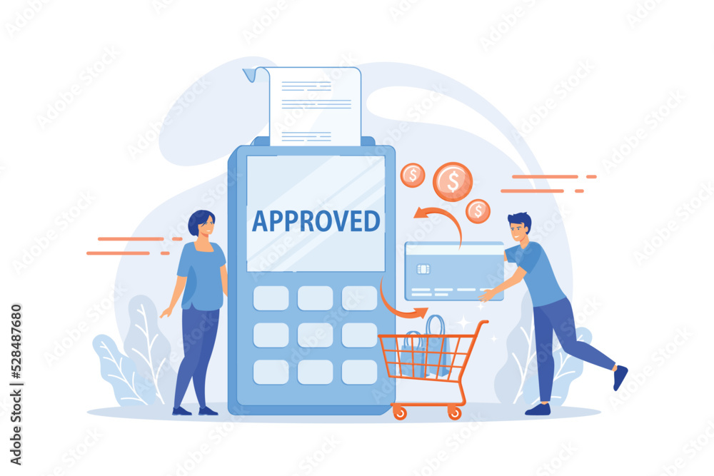 Money transfer. Financial services. POS terminal. Online shopping ...