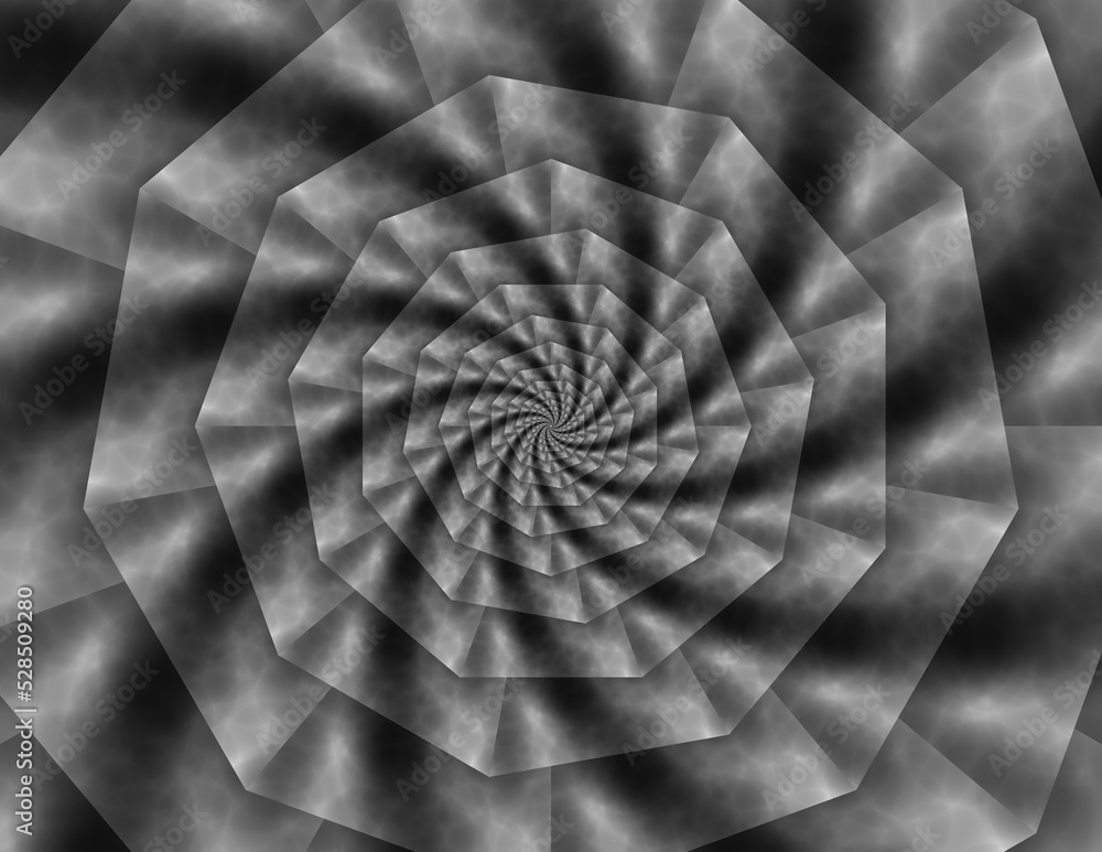 Black and white spiral background.Swirling radial background.Design for ...