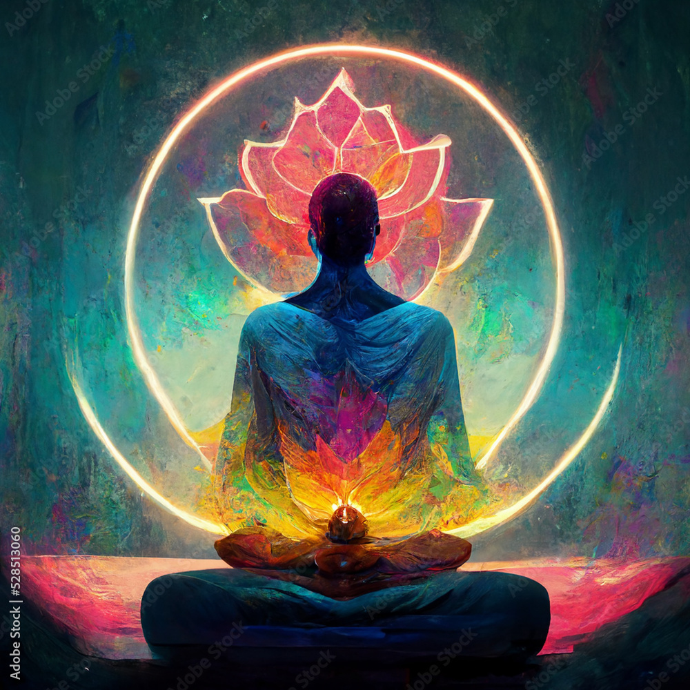 Meditation Chakra Spirituality Stock Illustration | Adobe Stock