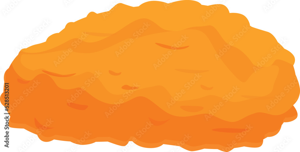 Menu chicken nugget icon cartoon vector. Fast food. Restaurant meat ...