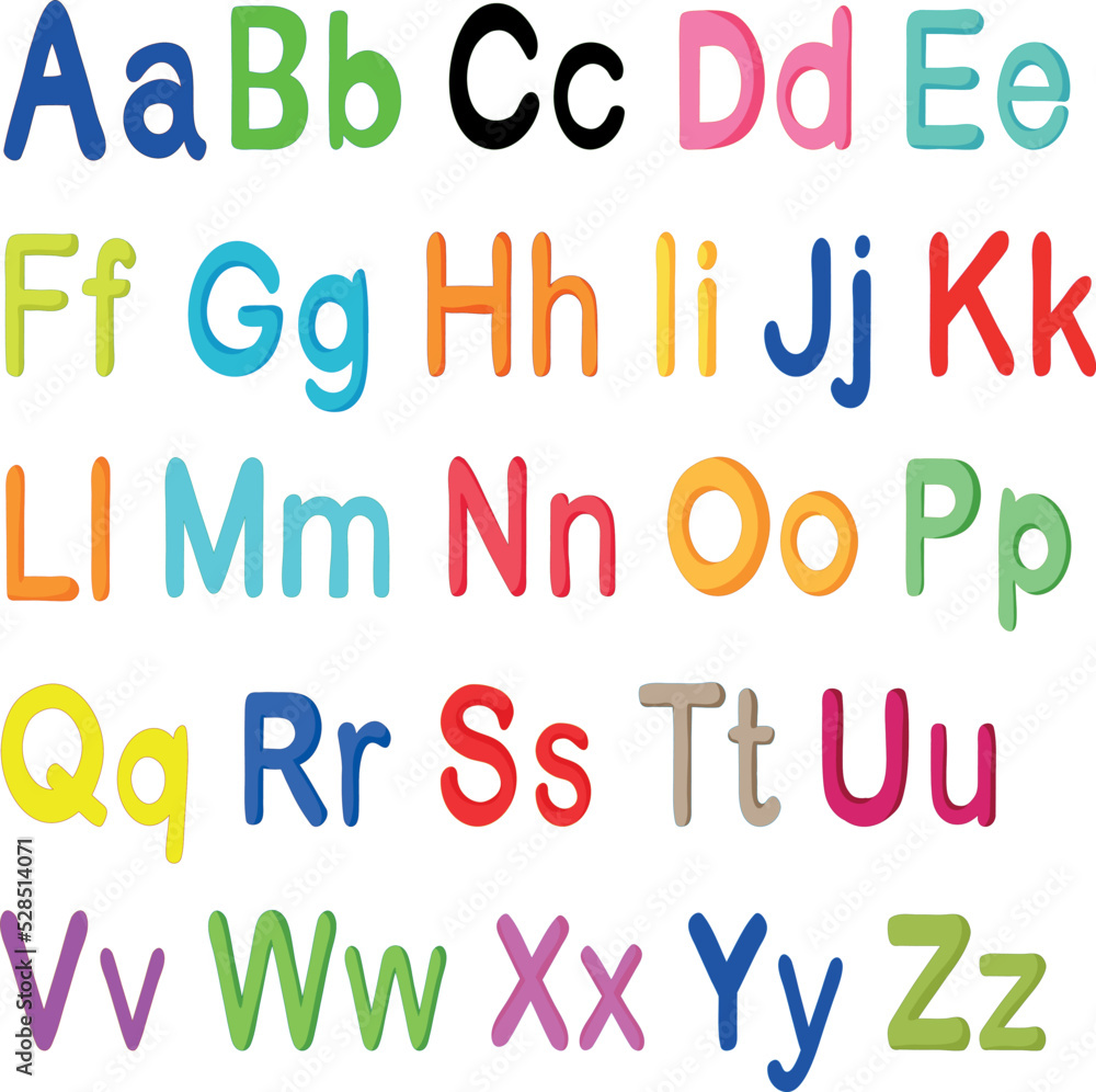 English alphabet in black background , small letters and big Stock ...