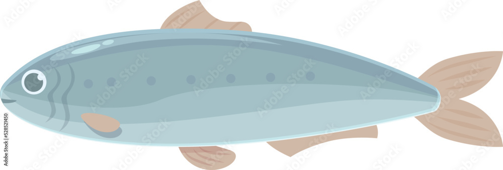 Mackerel fish icon cartoon vector. Seafood. Sea animal Stock Vector ...