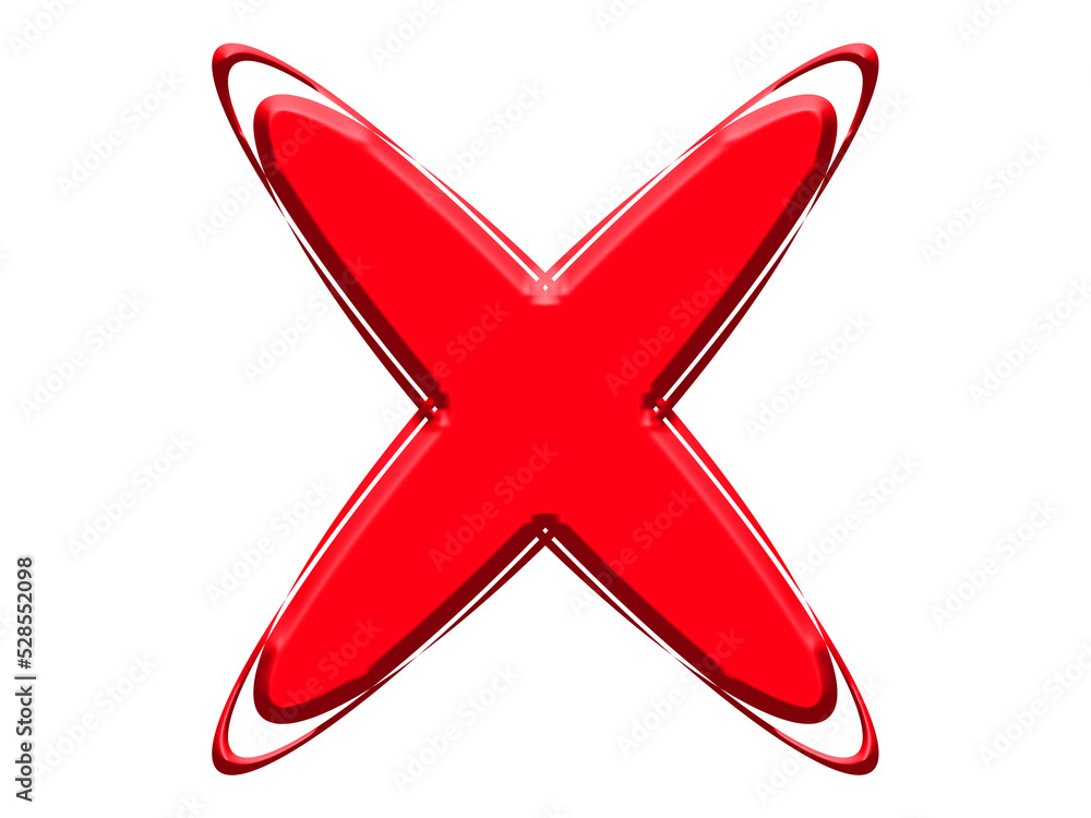 Red 3d cross icon on white background, cross sign designs, cross ...