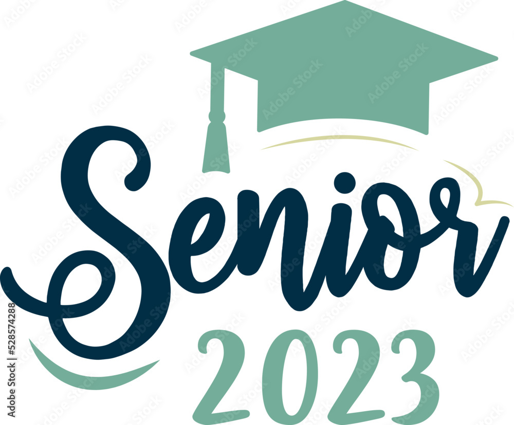 Senior 2023 SVG T-shirt Design. Stock Vector | Adobe Stock