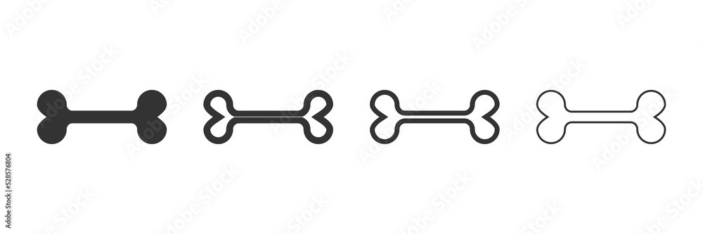 Dog bone icon. Wallpaper with dog bones. Bone. set of dog bones. Vector ...