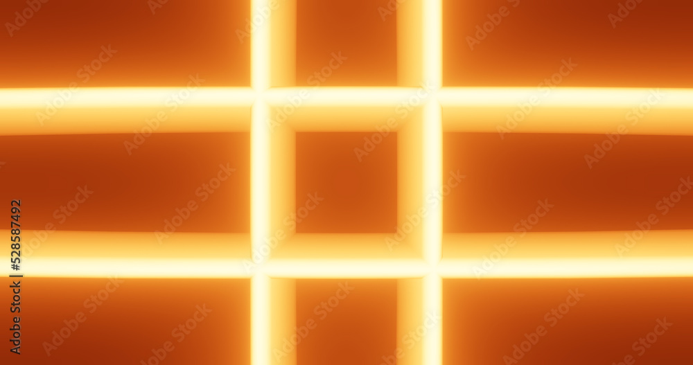 Render with glowing simple orange grid Stock Illustration | Adobe Stock