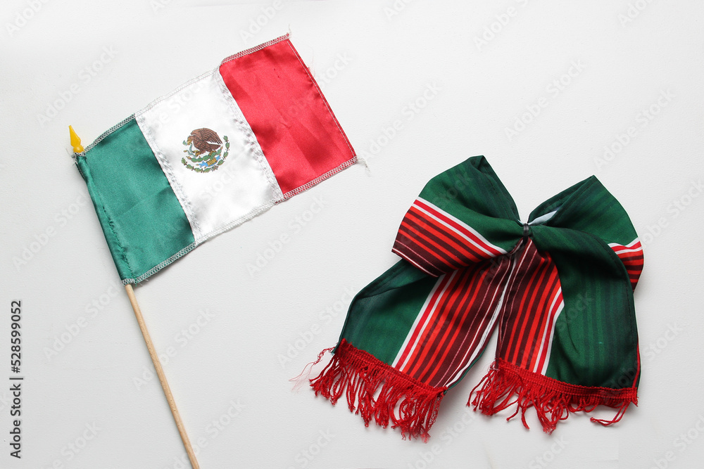 Flag of Mexico one of the Mexican national symbols with the colors ...